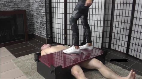 Cock Crushed Under Glass Board