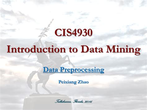 Data Preprocessing Fsu Computer Science Department