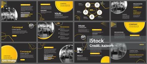 프레 젠 테이 션 및 슬라이드 레이아웃 배경입니다 노란색과 검은색 원 서식 파일을 디자인 합니다 사업 연례 보고서 고객 마케팅 전단지 광고 브로셔 현대적인 스타일에 사용