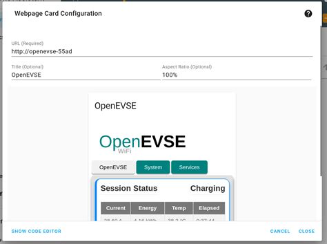 OpenEVSE Home Assistant Integration OpenEVSE OpenEnergyMonitor Community