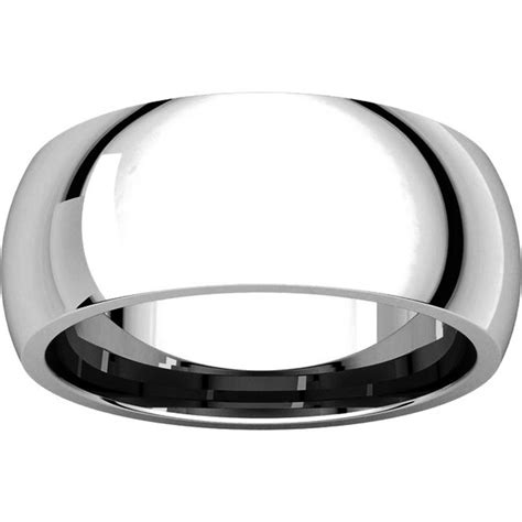 Xh123838pp Platinum 8mm Heavy Comfort Fit Plain Wedding Band
