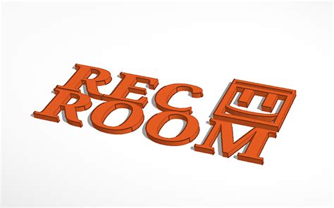 3d Design Rec Room Logo Tinkercad