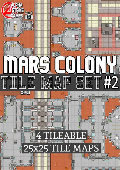 Mars Colony Tile Map Set 2 Alpha Strike Games Limited Tile Maps