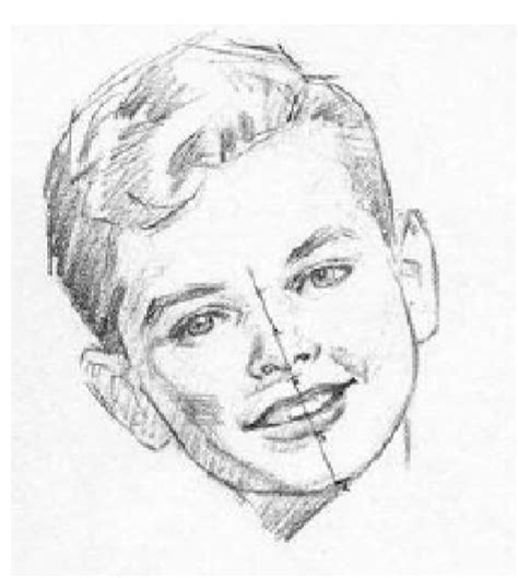 Как нарисовать мальчика подростка лицо 80 фото