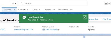 Lightning Web Component Headless Quick Action