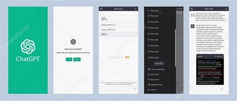 Chat Gpt Bot De Pantalla Con Inteligencia Artificial Plantilla Con Logotipo Inicio De Sesión