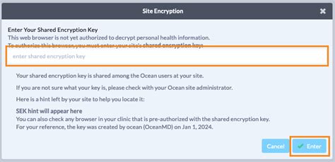 Updating Ocean With A New Shared Encryption Key Oceanmd