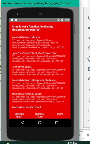 Javascript Array Is Not A Function Evaluating Thispropsonpresse