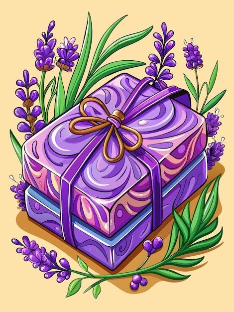 Lavender Soap Vector Graphics Illustration Eps Source File Format