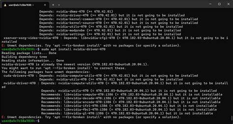 How To Re Install Nvidia Drivers Unmet Dependencies Linux NVIDIA