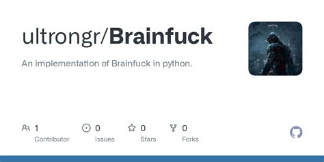Github Ultrongrbrainfuck An Implementation Of Brainfuck In Python