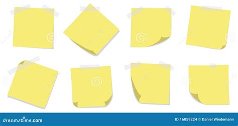 Sticky Notes With Tape Stock Images Image