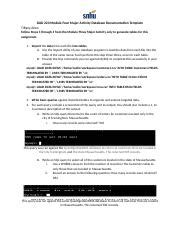 DAD Module Four Major Activity Database Documentation Docx DAD Module Four Major
