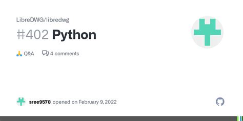 Python LibreDWG Libredwg Discussion GitHub