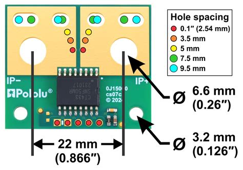 Pololu Ct433 Hswf50dr Tmr Current Sensor Large Carrier 0a To 50a 3 3v
