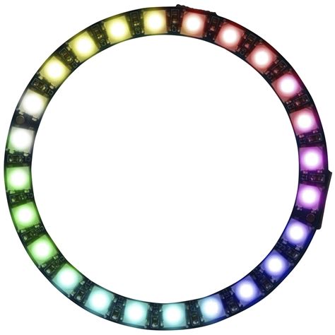 Arduino Compatible WS B RGB LED Circular Strip Jaycar Australia