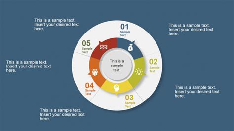 5 Step Creative Circular diagram다이어그램 Design for 무료ppt템플릿