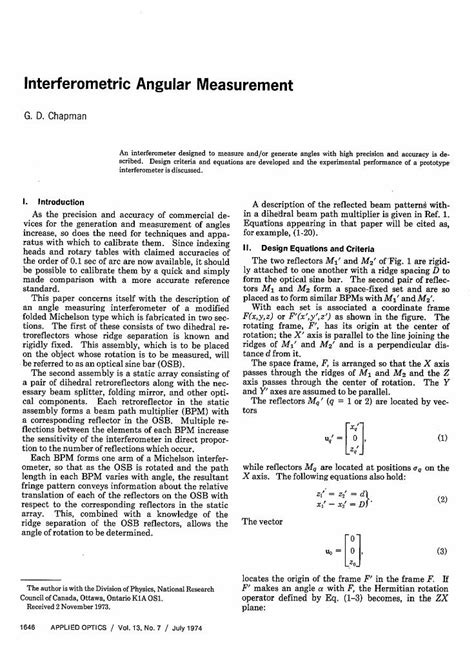 Pdf Interferometric Angular Measurement Dokumen Tips