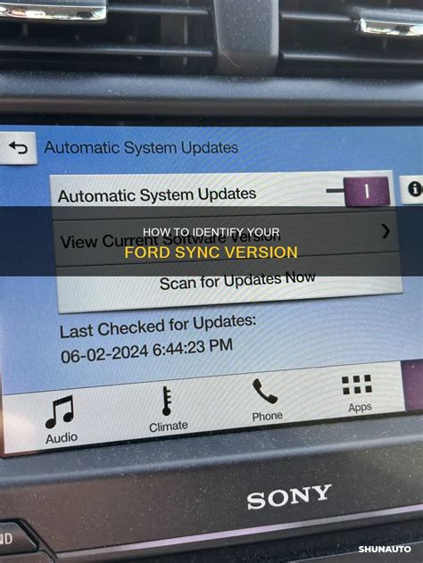 How To Identify Your Ford Sync Version Shunauto