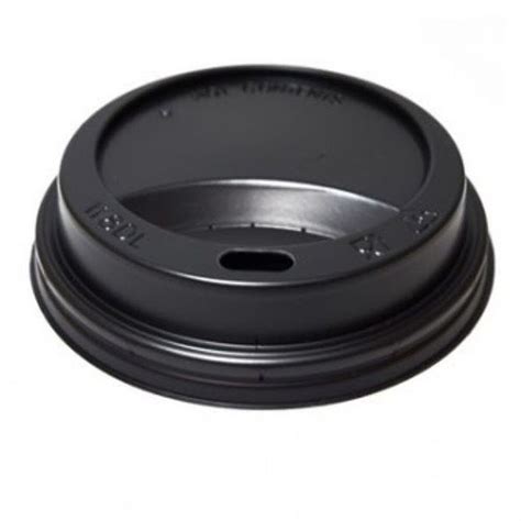 Черни пластмасови капаци за картонени чаши размер 8 12 Oz количество 100 бр кутия Emag Bg