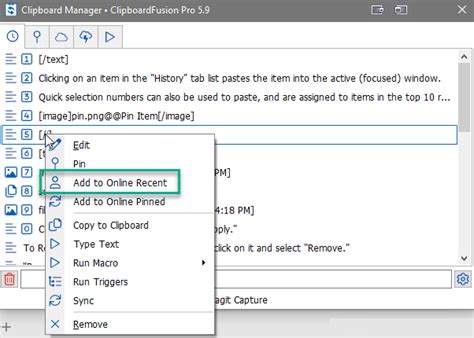 Clipboard Manager Help Guide • Help Guide • Clipboardfusion By Binary Fortress Software