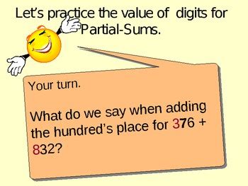 Partial Sums Algorithm Tutorial PowerPoint By Sandra Matthews Teacher Place