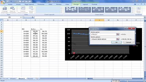 How To Draw L Section Or Longitudinal Section Of Sewer Line In Ms Excel Faisal Mahmood Tutorials