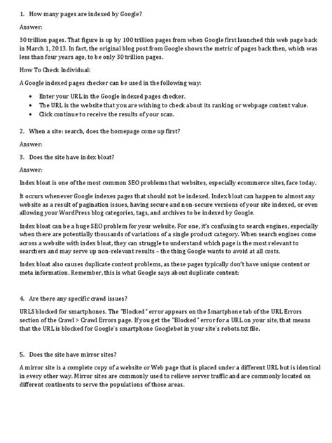 interview question pdf websites world wide web