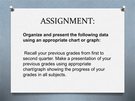 Organizing And Presenting Data PPTX Educational Assessment Education