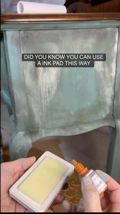 How To Use Vintage Script Stencil With Rose Beige Ink Pad Artofit