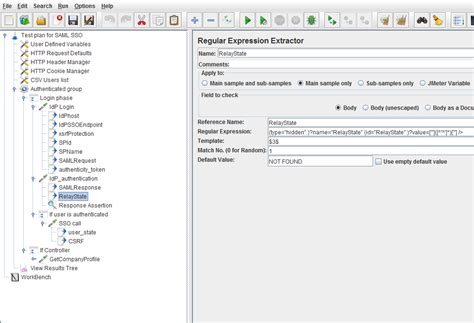 how to load test saml sso secured websites with jmeter