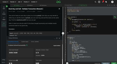 Vikram Singh On Linkedin Day6 Geeksforgeeks Gfg160 Geekstreak2024 Potd Stockbuyandsell