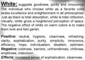 White Color Psychology White Meaning Personality