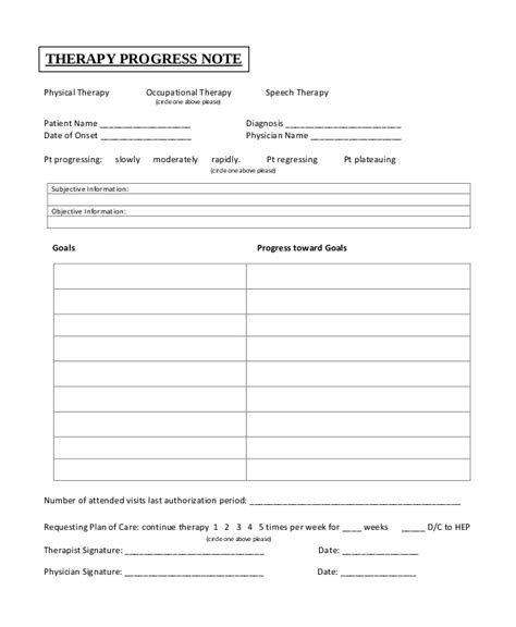 Counseling Progress Notes Template Detrester Com