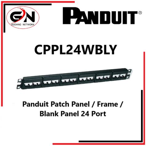 Jual Panduit Patch Panel Frame Blank Panel 24 Port CPPL24WBLY Jakarta Pusat Gudang