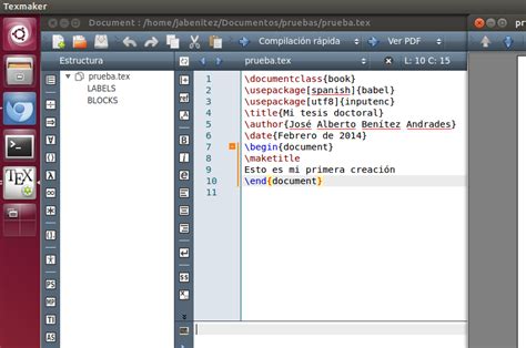 Cómo instalar texmaker en Ubuntu editor de LaTeX Jose Alberto Benítez Andrades