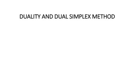 SOLUTION 6 Dual Simplex Method Studypool