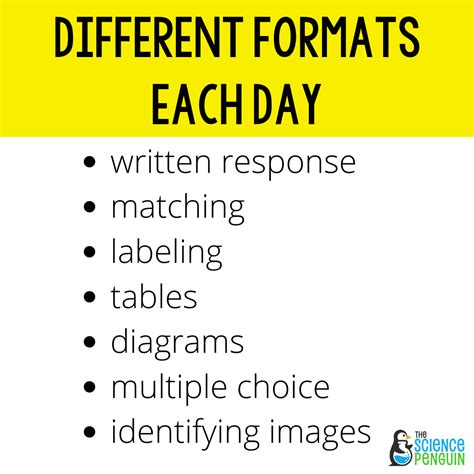 Tips For Using Science Warm Ups The Science Penguin