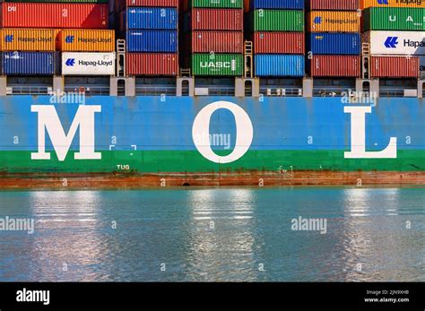 The Mitsui O S K Lines Logo On The Container Carrier Mol Experience
