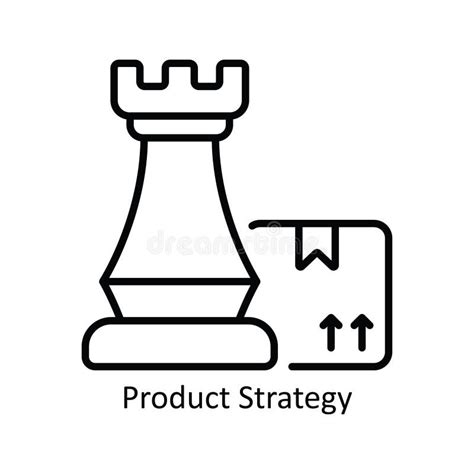 Product Strategy Vector Outline Icon Design Illustration Product Management Symbol On White
