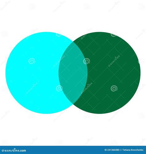Infographic With Two Intersecting Circles Geometric Element Business