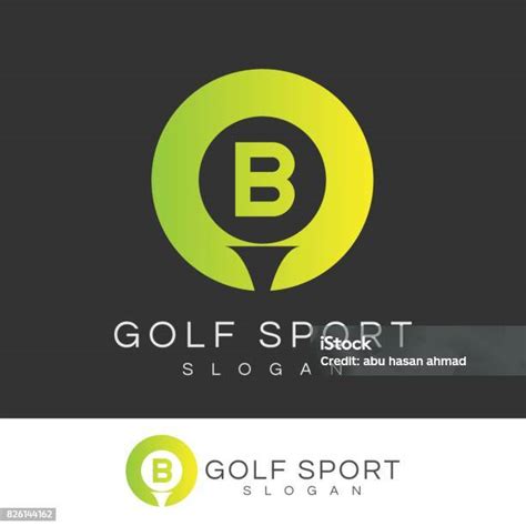 골프 스포츠 초기 편지 B 아이콘 디자인 골프에 대한 스톡 벡터 아트 및 기타 이미지 골프 휘장 경쟁 Istock