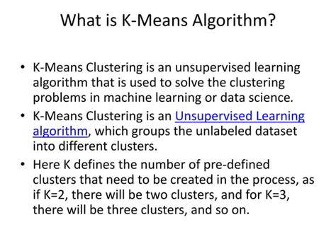 K Means Clustering Algorithmpptx