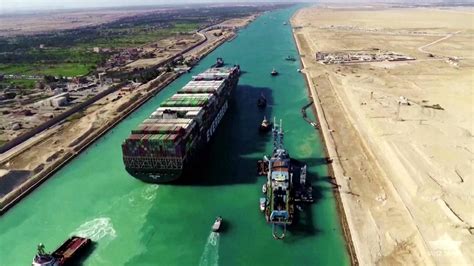 Drone Footage Shows Suez Ship Ever Given After It Was Freed Cgtn