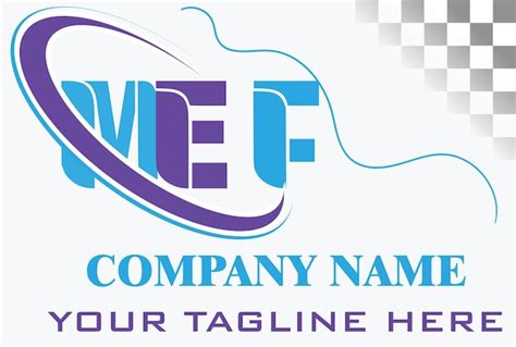 Premium Vector Mef Letter Logo Design