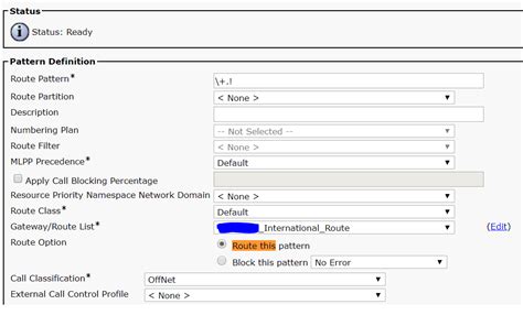Cube E164 Dial Peer Rcisco