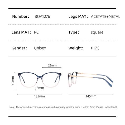 Badu Bg Дамски ацетатни рамки за очила Метални крака Модни цветни ръчно изработени очила Овални