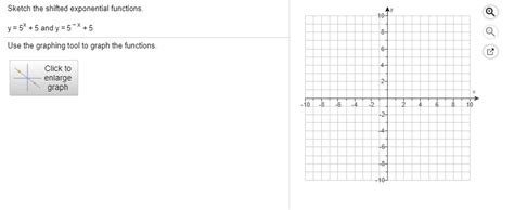 Solved Sketch The Shifted Exponential Functions Y 5 5
