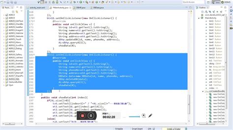 Android ch8 11 SQLiteDataBase刪除語法2 YouTube