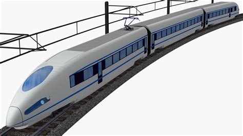 3d Futuristic High Speed Passenger Train Model Turbosquid 2039580